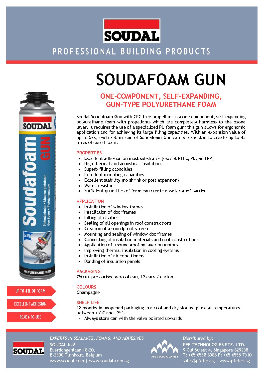 Soudafoam Gun Catalogue - PFE Technologies
